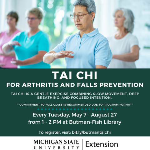 Tai Chi for Arthritis and Falls Prevention | Public Libraries of Saginaw